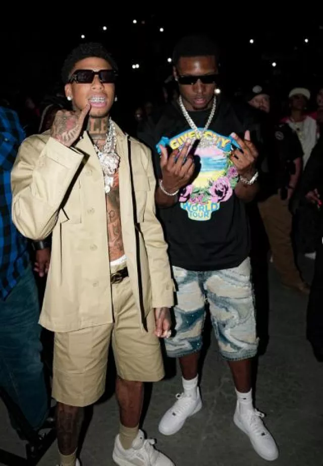 Givenchy Black & Multicolor Tropical World Tour T-Shirt worn by Rob49 ...