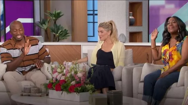 Tanya Taylor Josephina Dress worn by Amanda Kloots as seen in The Talk ...