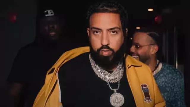 French Montana Wardrobe: Avirex Yellow Leather 'Icon' Jacket worn by ...