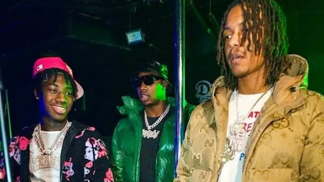 Rob49 outfits: American rapper is wearing Green Puffer Jacket in his ...