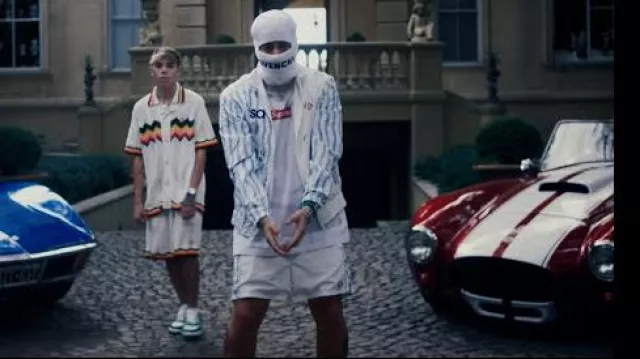 Givenchy White 4G-Logo Ribbed Balaclava worn by Duki in Lucho SSJ,Duki ...