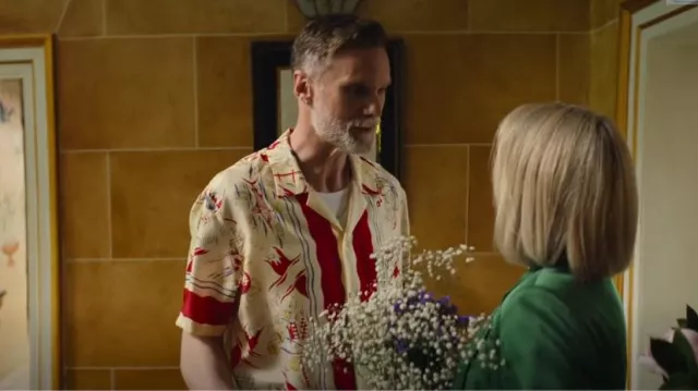 Bode Florida Map Short Sleeve Shirt worn by Scott (Darren Boyd) as seen ...