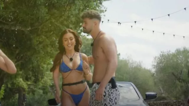 Ego Diamante Detail Triangle Bikini Set worn by Patsy Field as seen in Love Island (S11E01 ...