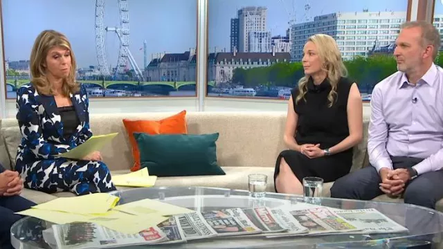 Phase Eight Caddie Floral Suit Trousers worn by Kate Garraway as seen ...