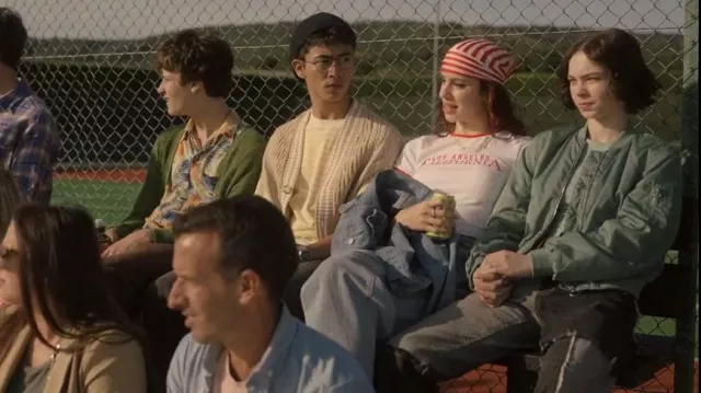 New Look Girls White California Logo Ringer T-Shirt worn by Cara Ward ...