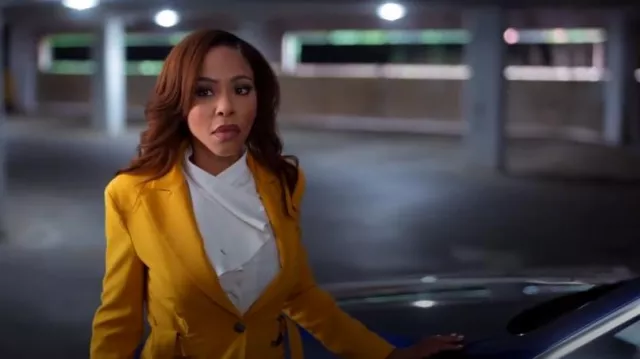 Lita By Ciara Ring Blazer In Saffron worn by Andrea 'Andi' Barnes (KJ ...