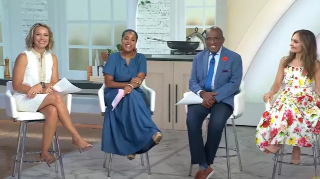 Lilly Pulitzer Jane Dress worn by Dylan Dreyer as seen in Today on July ...