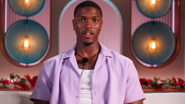 Boohoo Pleated Oversized Shirt And Short Set worn by Demari Davis as ...