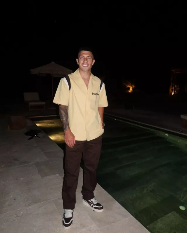 Louis Vuitton Tyler The Creator Yellow Bowling Shirt worn by Lisandro ...