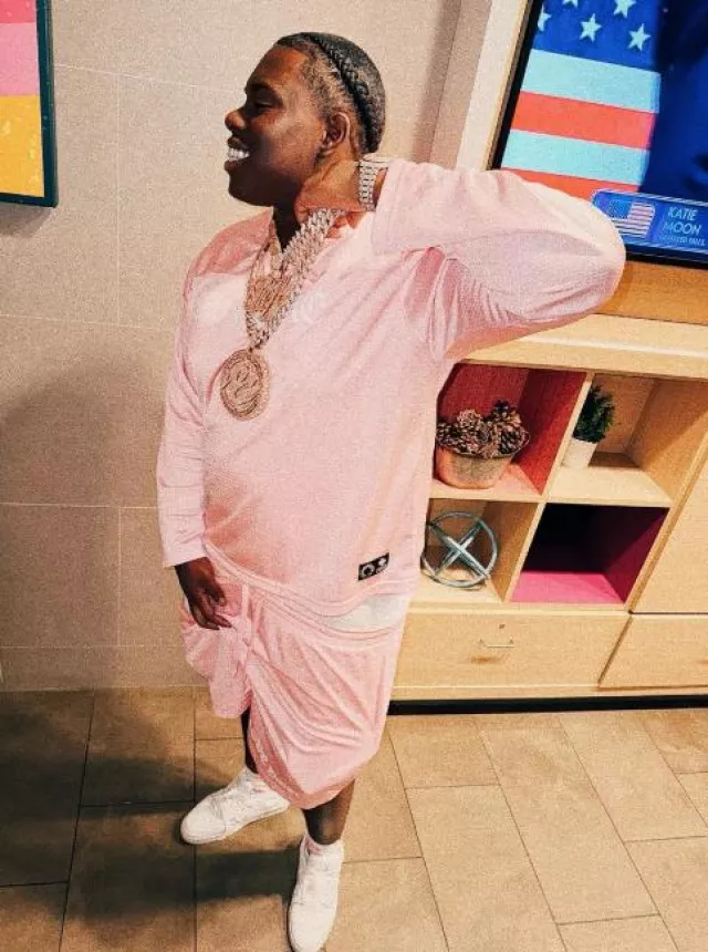 Chrome Hearts x Matty Boy White & Pink Chomper Socks worn by Sheff G on ...