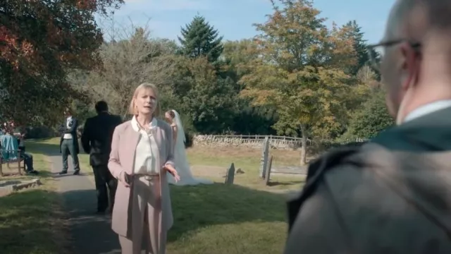 Phase Eight Pink Coat worn by CS Mary Ormond (Claire Skinner) as seen ...