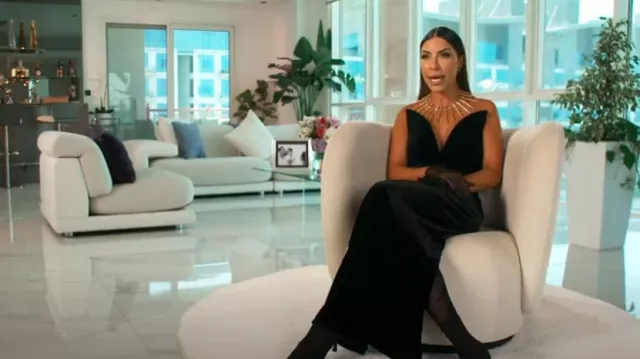 Roland Mouret Strapless Velvet Gown worn by Taleen Marie as seen in The ...