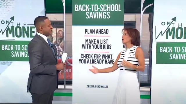 Zesica Striped Midi Dress worn by Stephanie Ruhle as seen in Today on ...