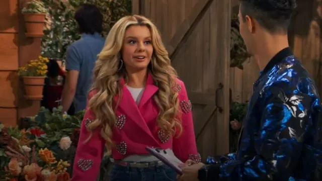 Nasty Gal Heart Cropped Jacket worn by Destiny Baker (Mallory James ...