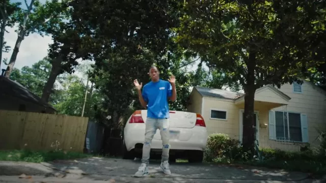 Jordan 4 Retro Military Blue worn by Quando Rondo in Quando Rondo ...