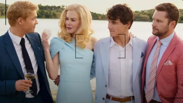 Safiyaa Kora Gown in Mint worn by Greer Garrison Winbury (Nicole Kidman ...