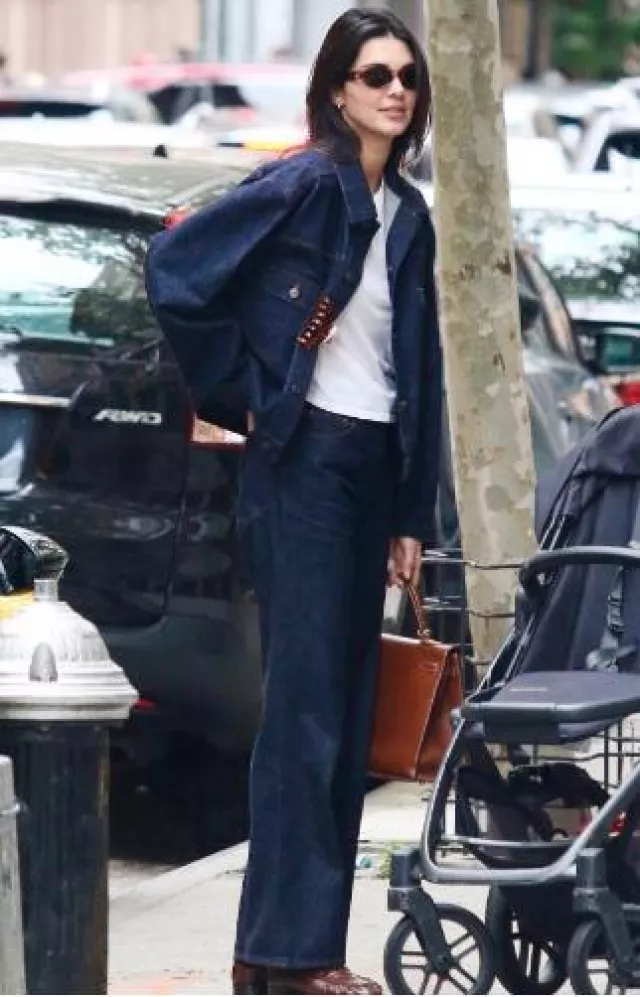 The Row Ness Jacket in Cotton and Cashmere worn by Kendall Jenner in ...