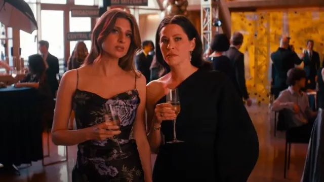 Solace London One-Shoulder Belted Maxi Dress worn by Esther Roklov ...