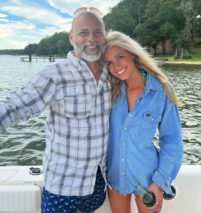 Powell Balkcom wears Denim shirt on her Instagram account @powell ...