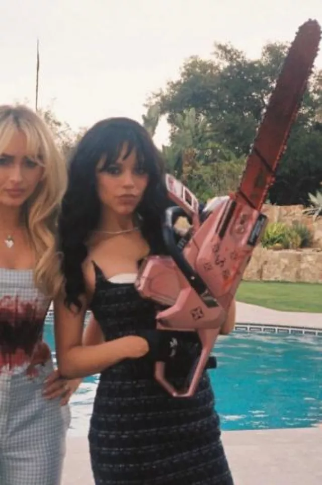 Nana Jacqueline Sasha Dress worn by Jenna Ortega at Taste Music Video ...