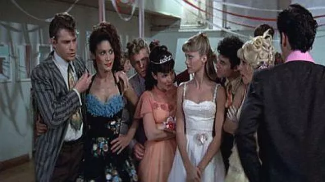 Black Halter Neck Dress of Cha Cha (Annette Charles) in Grease | Spotern