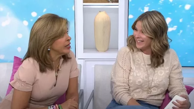 Jason Wu Collective Floral Sweater worn by Jenna Bush Hager as seen in ...