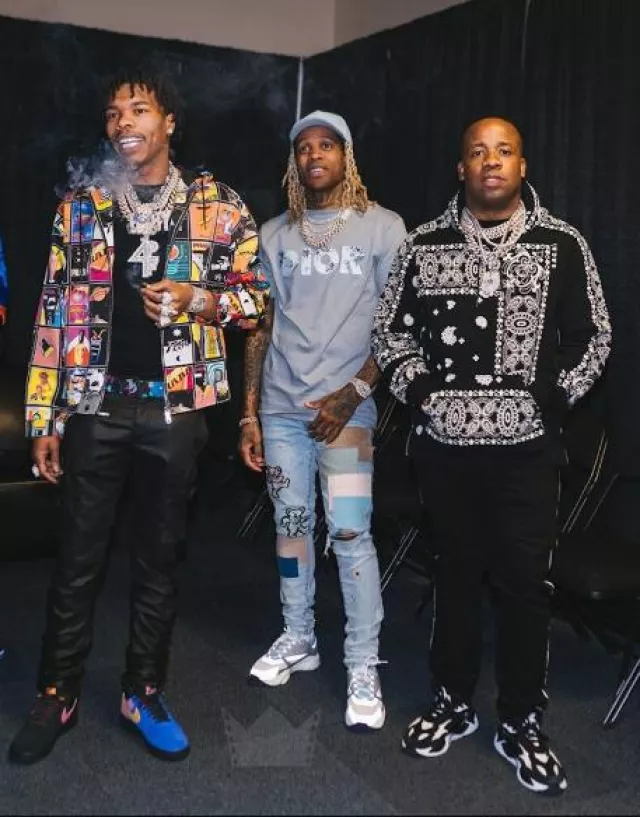 Amiri x Grateful Dead Teddy Bear Patch Jeans worn by Lil Durk on the ...