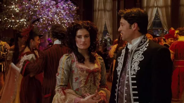 Green and Pink Ballgown worn by Nancy Tremaine (Idina Menzel) in ...