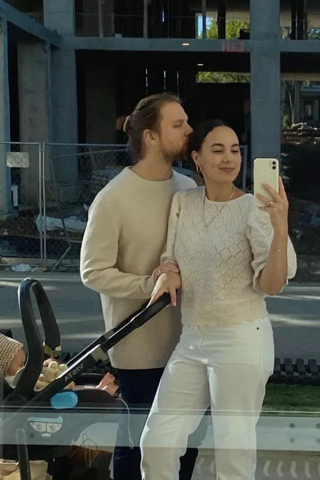 Christy Dawn Creme Puff Sleeve Logan Sweater worn by Savannah Jayde on ...