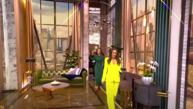 L'Agence Pilar Wide Leg Pant worn by Alyssa Farah as seen in The View ...