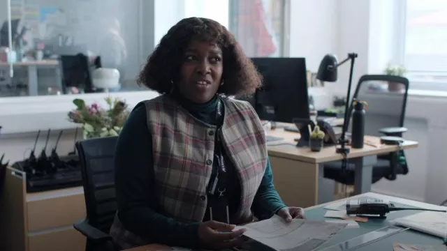 J Crew Tissue Turtleneck Green worn by Dag (Lolly Adefope) as seen in ...