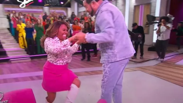 Fashion Nova Interstellar Stacked Slim Flare Jeans worn by Sherri ...