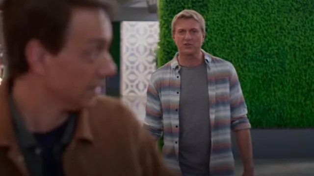 Ezekiel Hoover Striped Long Sleeve Shirt worn by Johnny Lawrence ...