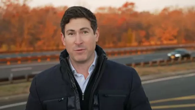 Boss Bergen Down Jacket worn by Sam Brock as seen in Today on November ...