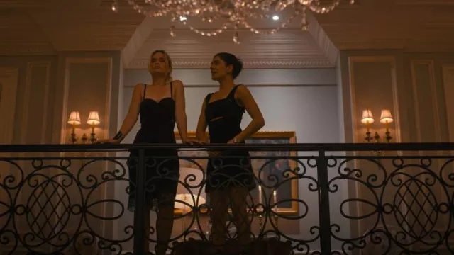 Zara Embroidered Yoke Dress worn by Cece Carroway (Sara Silva) as seen ...