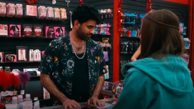 Ksubi Black Unearthly Resort Shirt Worn By Sex Shop Clerk Alok Vaid Menon As Seen In The Sex