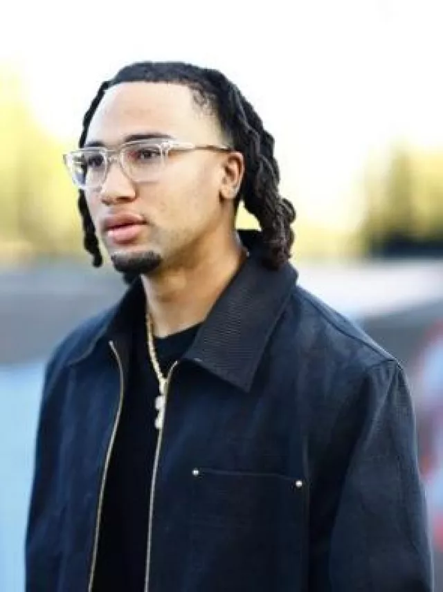 Chrome Hearts Clear Square Ambidixtrous Glasses worn by CJ Stroud on ...