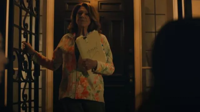 Tommy Bahama Aruba Fleur De Lei Front Zip Jacket worn by Phyllis ...