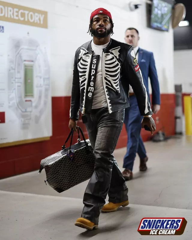 Supreme x Vanson Leather Black Skeleton Bones Jacket worn by D'Andre ...