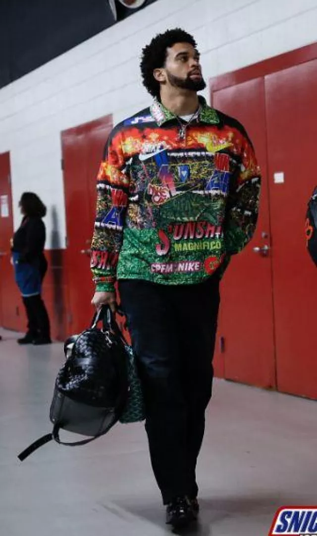 Bottega Veneta Black Intrecciato Leather Large Duffle Bag worn by Caleb ...