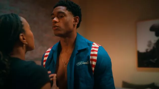 Rhude American Shirt Poplin Shirt worn by Isaiah (Devin Craig) as seen ...