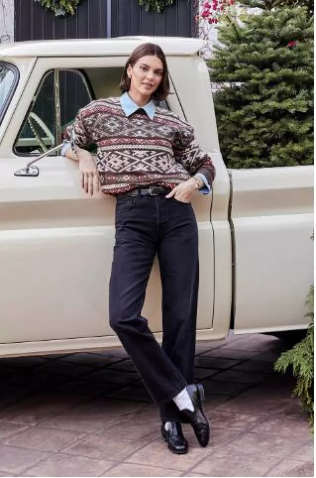 The Row Hinny Fair Isle Cashmere Silk and Mohair-Blend Sweater worn by ...