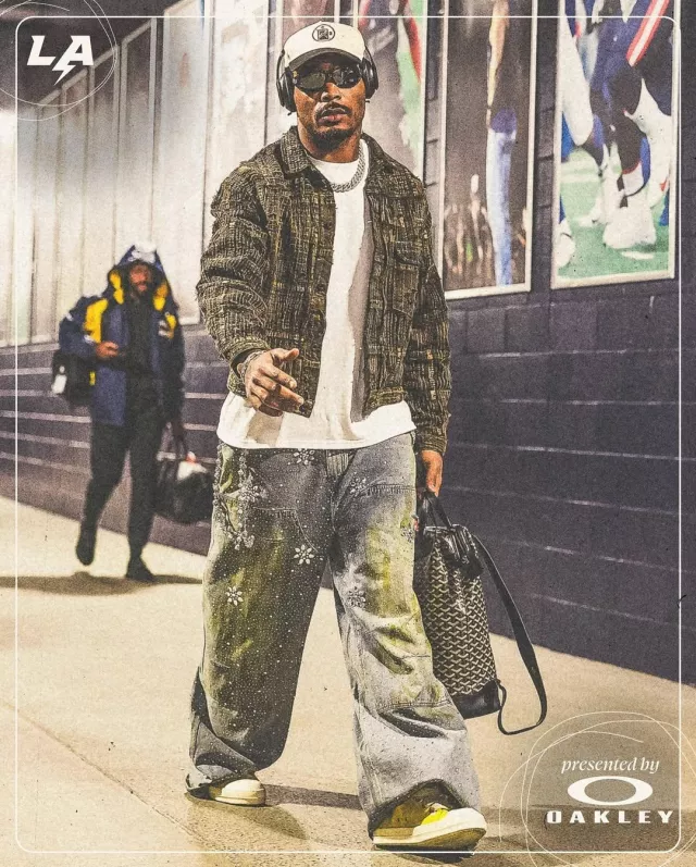 Oakley Dark Grey Belleville Sunglasses worn by Derwin James Jr. on the ...