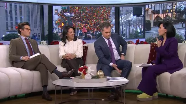 Classic Ultra Mini Platform Suede worn by Vicky Nguyen as seen in Today ...