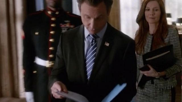 Paul Smith tweed panelled dress worn by Abby Whelan (Darby Stanchfield ...