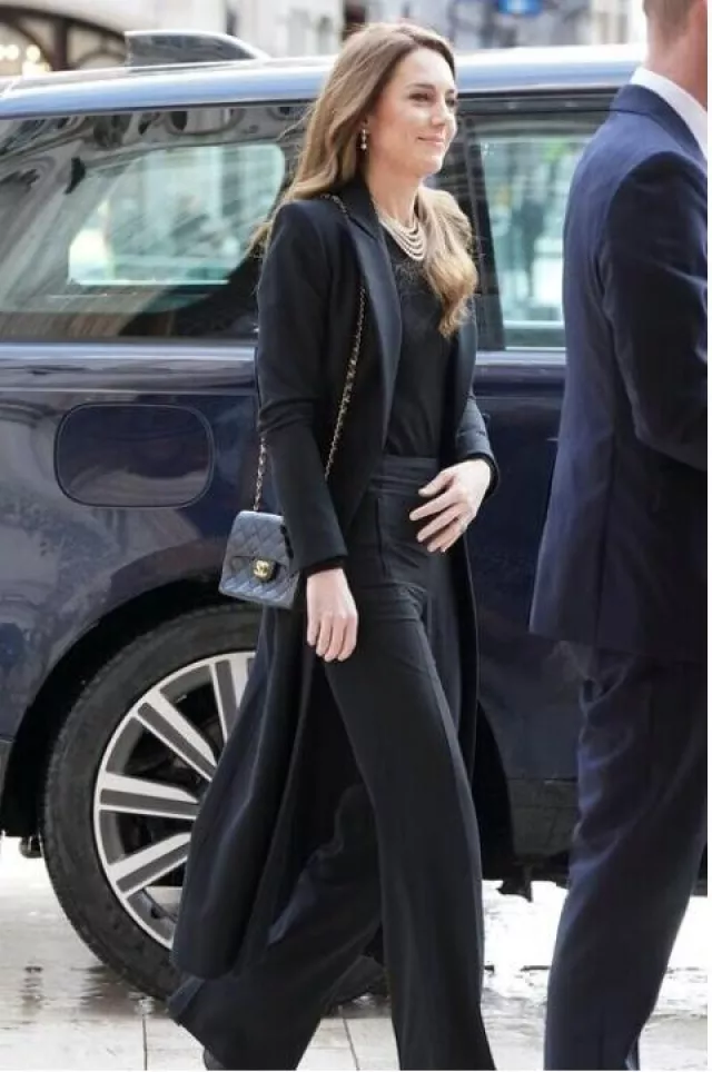 Chanel Classic Square Mini Flap Bag worn by Kate Middleton at Holocaust ...