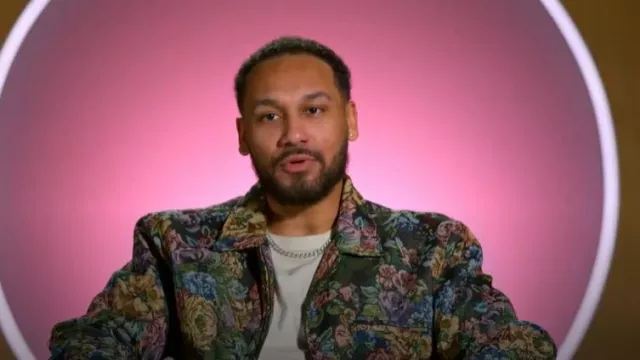 PacSun Jacquard Floral Gas Jacket worn by Devin Buckley as seen in Love ...