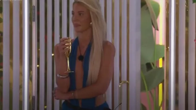 Shein Deep Plunge Dress worn by Grace Jackson as seen in Love Island ...