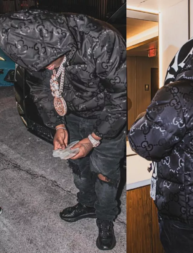 Gucci All Black 'Ripple' Sneakers worn by Sheff G on the Instagram ...