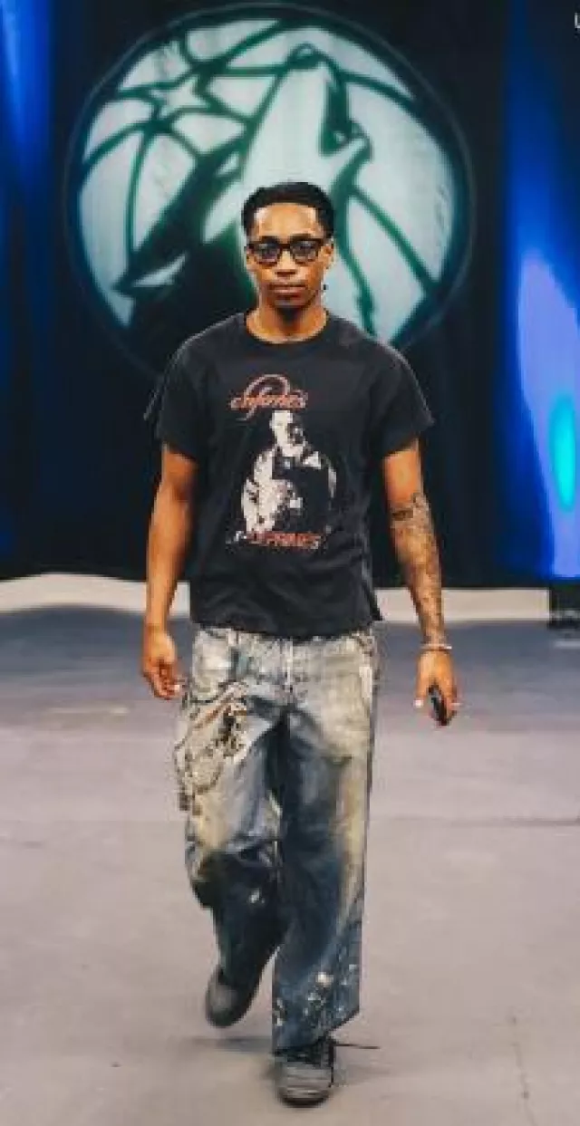 Enfants Riches Deprimes Black 'Berlin Disco' Mock T-Shirt worn by Rob ...